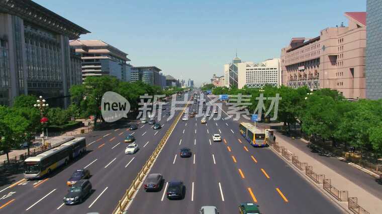 北京西长安街车流 - 新片场素材